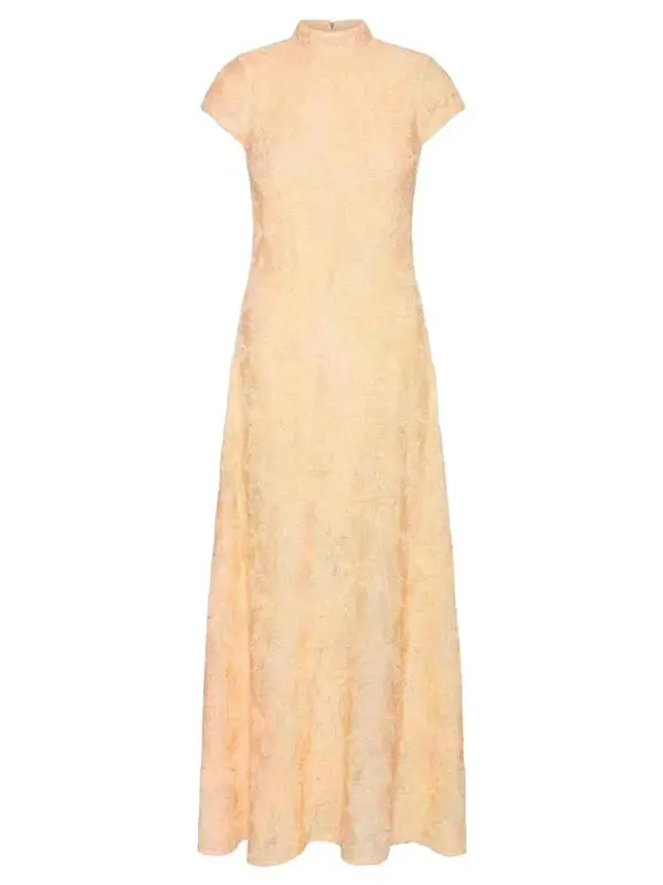 ROTATE BY BIRGER CHRISTENSEN Floral-pattern High-neck Dress - Pink