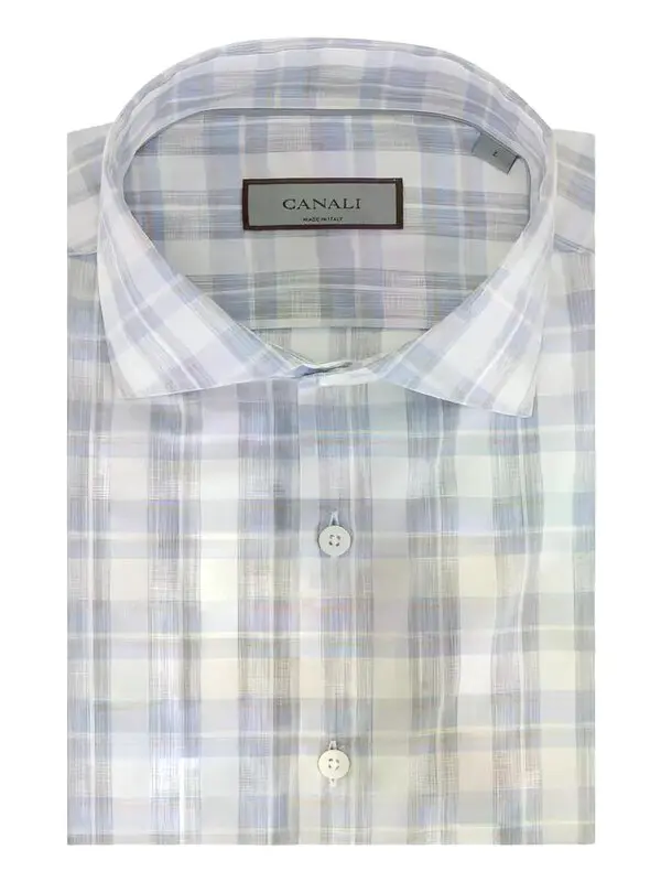 Canali Checked Shirt - Neutrals