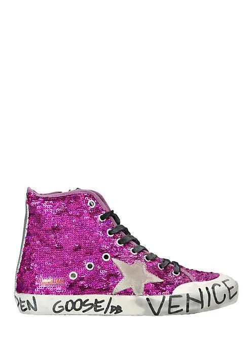 GOLDEN GOOSE Francy Woven High-top Sneakers - Mult/other