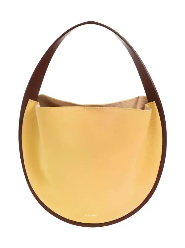 JIL SANDER Pivot Leather Tote Bag - Yellow