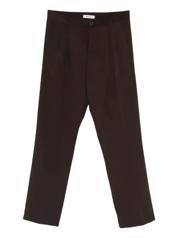 Imperial Pleated Trousers - Brown