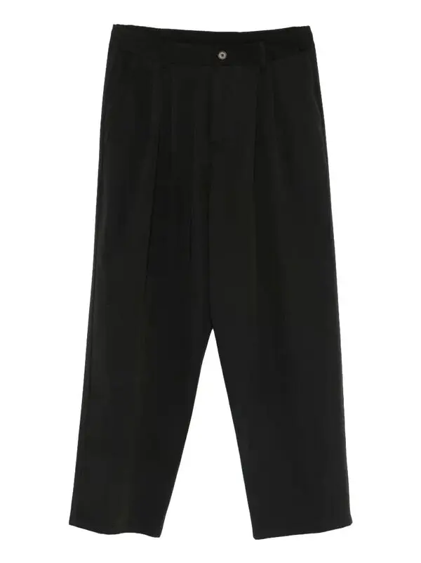 Imperial Pleated Trousers - Black