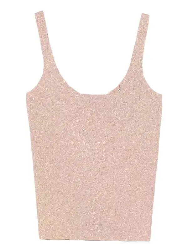 Liu Jo Square-neck Tank Top - Neutrals