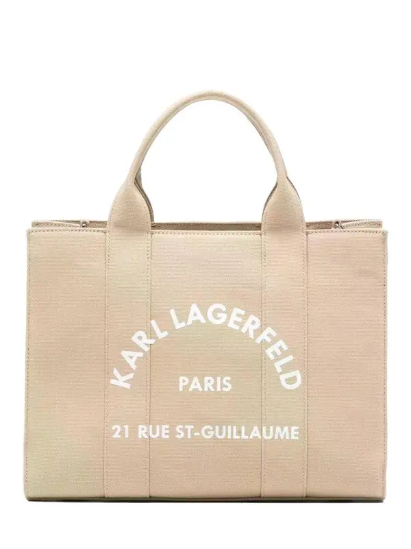 Karl Lagerfeld K/rsg Square Logo Tote Bag - Neutrals