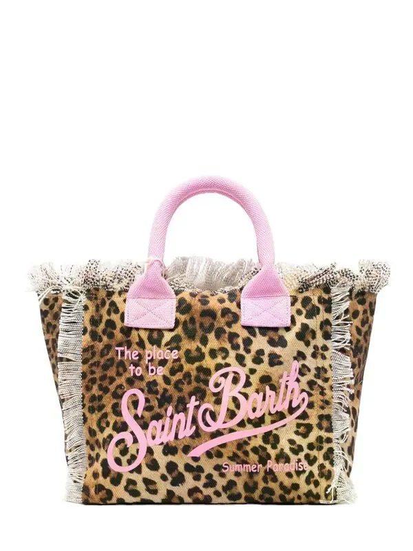 MC2 SAINT BARTH Colette Leopard-pattern Tote - Neutrals