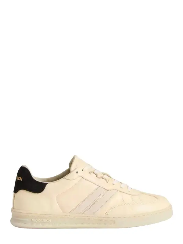 Woolrich Doubleu Suede-detailed Sneakers - Neutrals