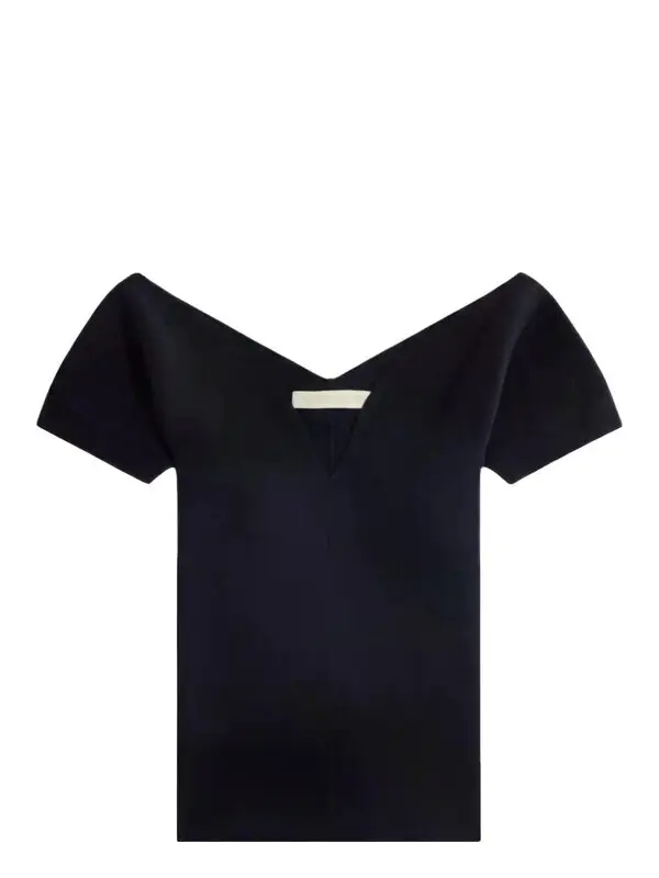 Vanessa Bruno Gabaret V-neck Short-sleeved Top - Black