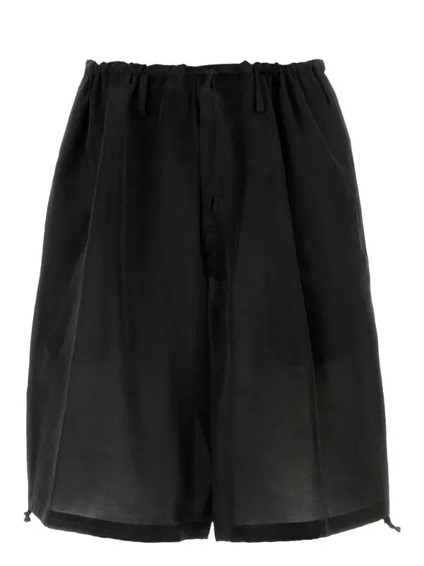 Yohji Yamamoto Elasticated-waist Shorts - Black