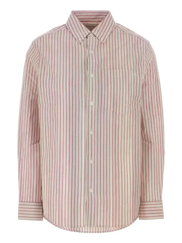 Calvin Klein Striped Classic Shirt - Neutrals