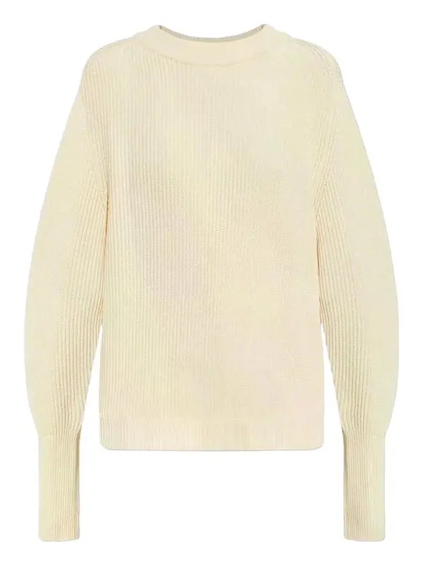 Victoria Beckham Ribbed Relaxed-fit Jumper - Neutrals