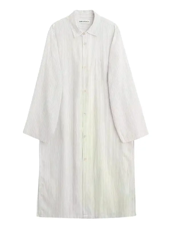Our Legacy Sasso Stripe Lyocool Shirt - White