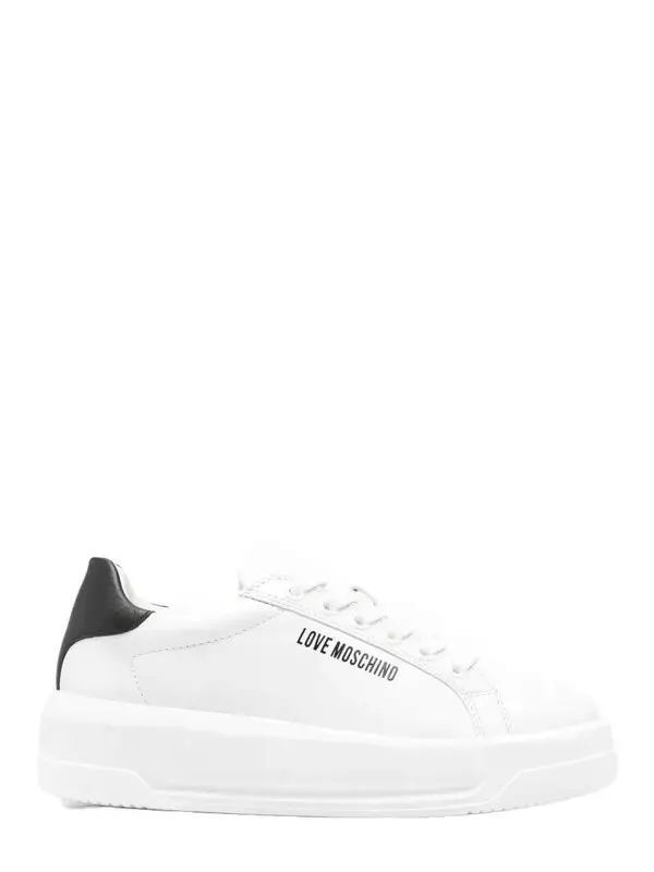 Moschino Logo Sneakers - White