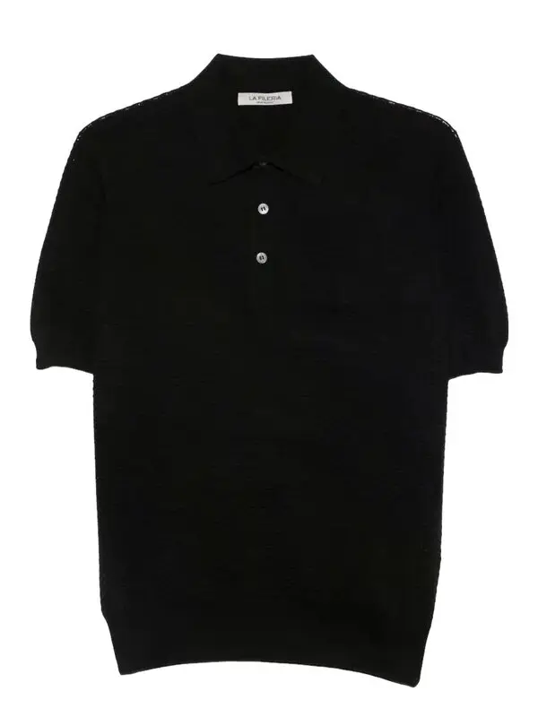 FILERIA Short-sleeve Polo Shirt - Black