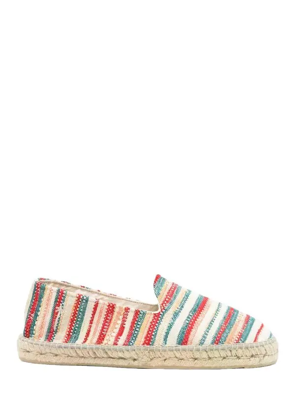 Manebí Striped Espadrilles - White