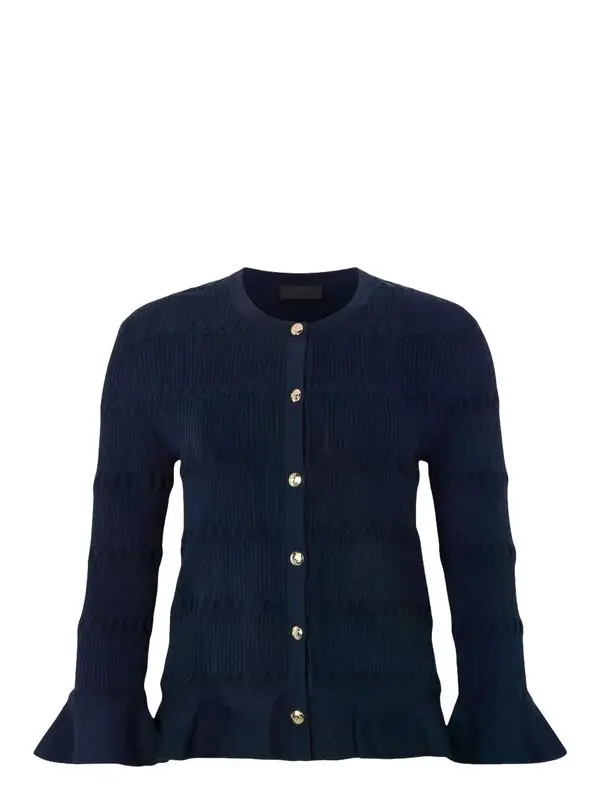 Liu Jo Round-neck Button-down Cardigan - Blue