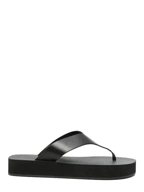THE ROW Dune Sandals - Black