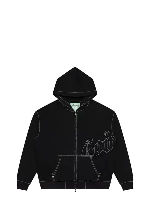 GODSPEED Logo-stitched Hoodie - Black