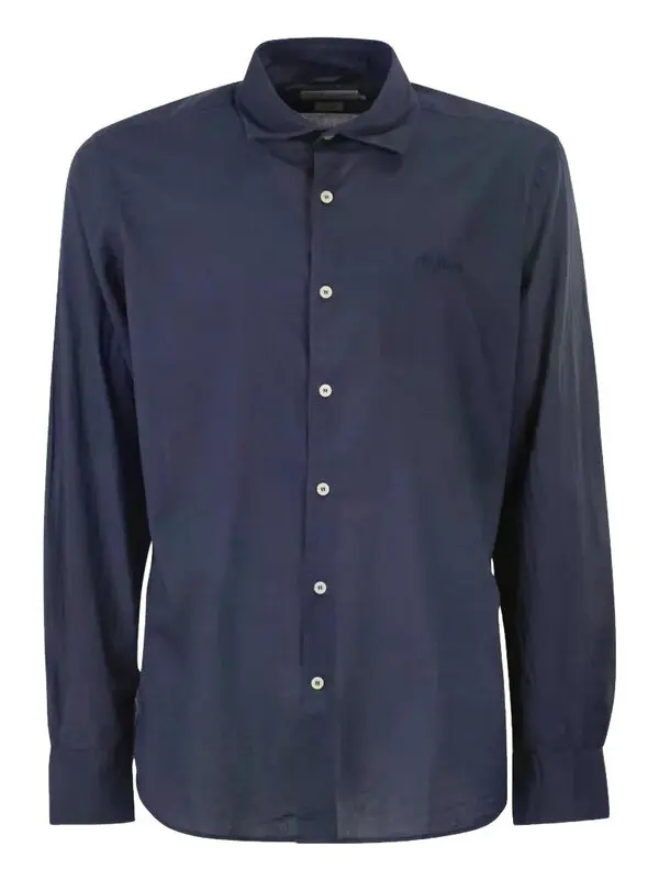 MC2 SAINT BARTH Embroidered-logo Shirt - Blue