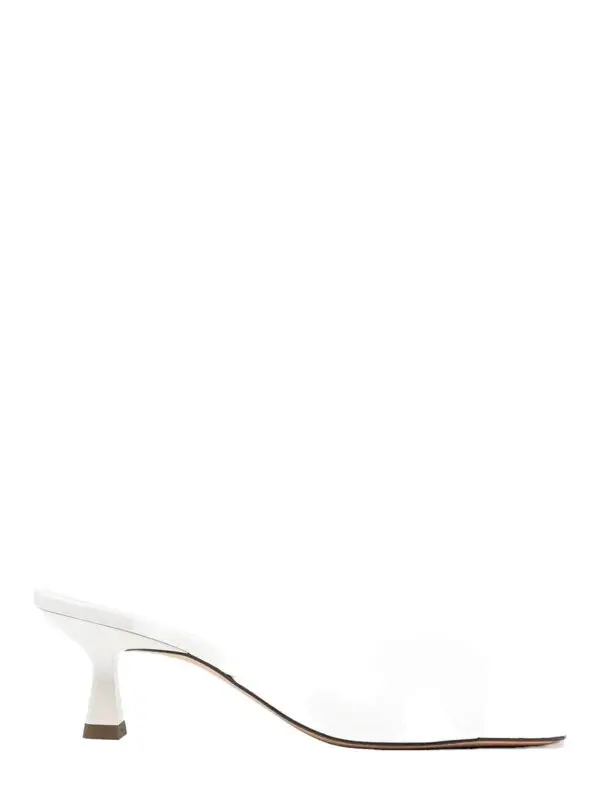 Sandro 60mm Leather Sandals - White
