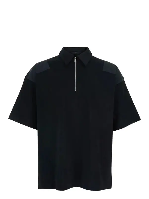 TATRAS Half-zip Polo Shirt - Black