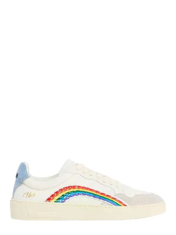 Dsquared2 Rainbow Rider Low Top Sneakers - Neutrals