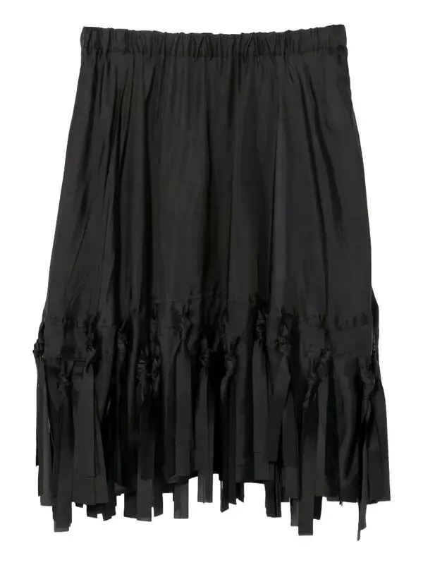 Comme Des Garçons Tassel-embellished Midi Skirt - Black