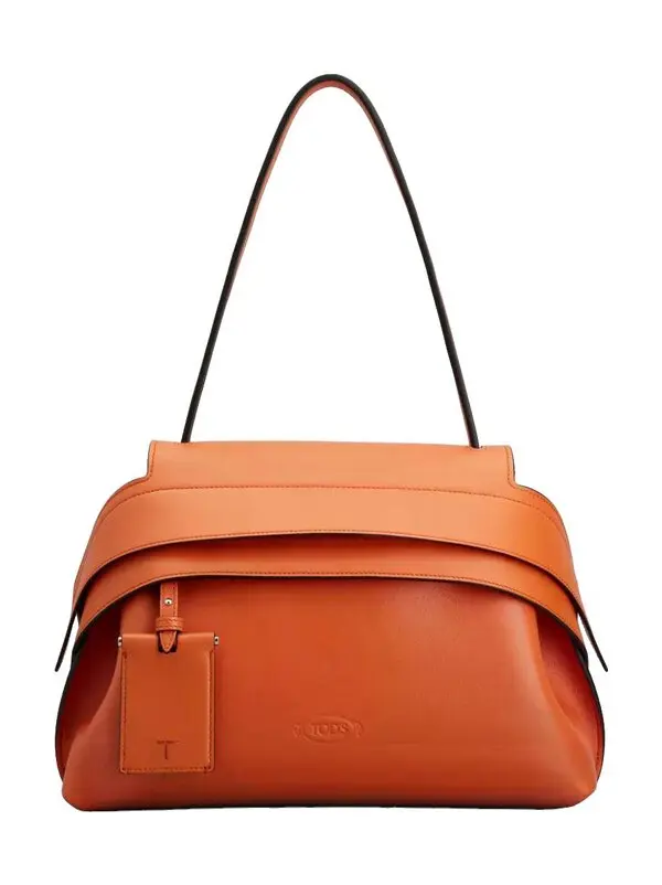 TOD'S Panelled Shoulder Bag - Orange