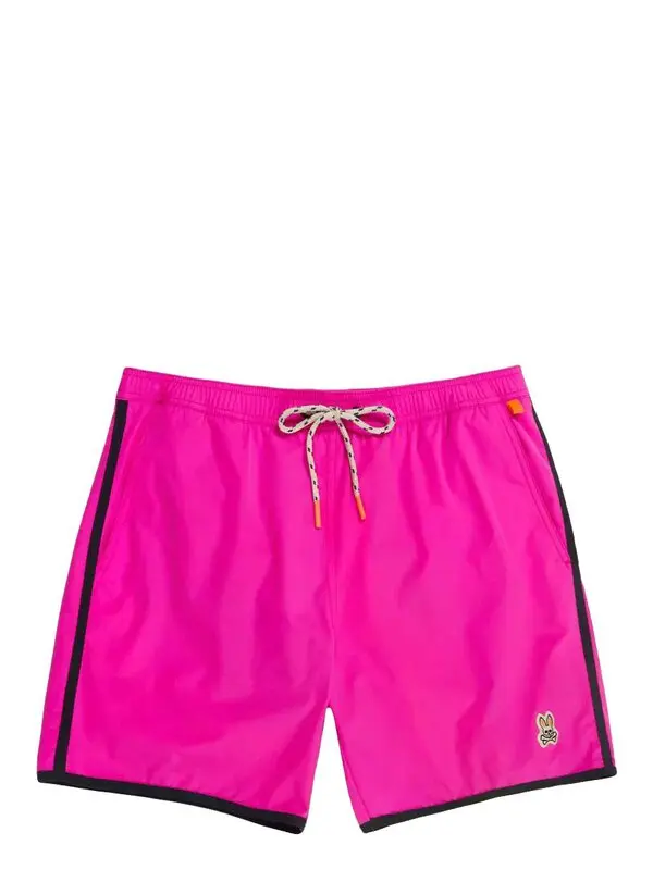 Psycho Bunny Striped Drawstring Shorts - Pink