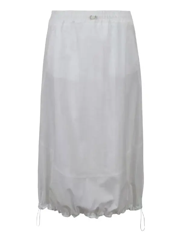 Herno Midi Skirt With Drawstring Hem - White