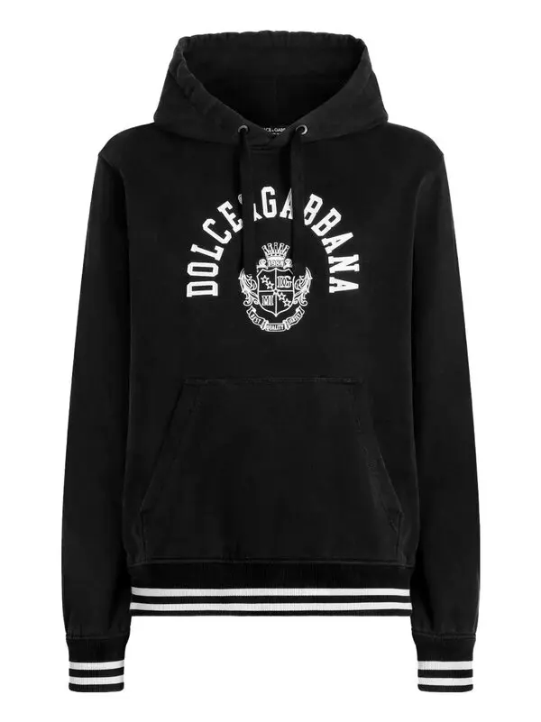Dolce & Gabbana Graphic Print Hoodie - Black