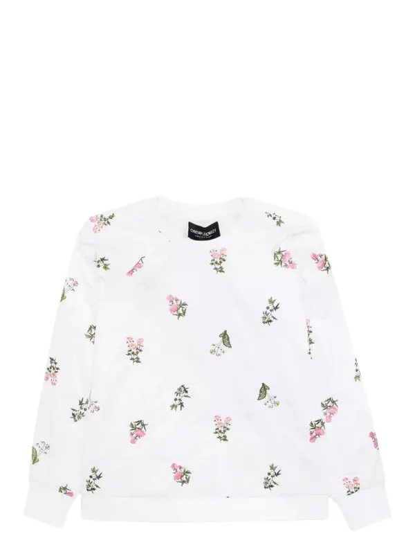 Cynthia Rowley Floral-embroidered Pullover - White