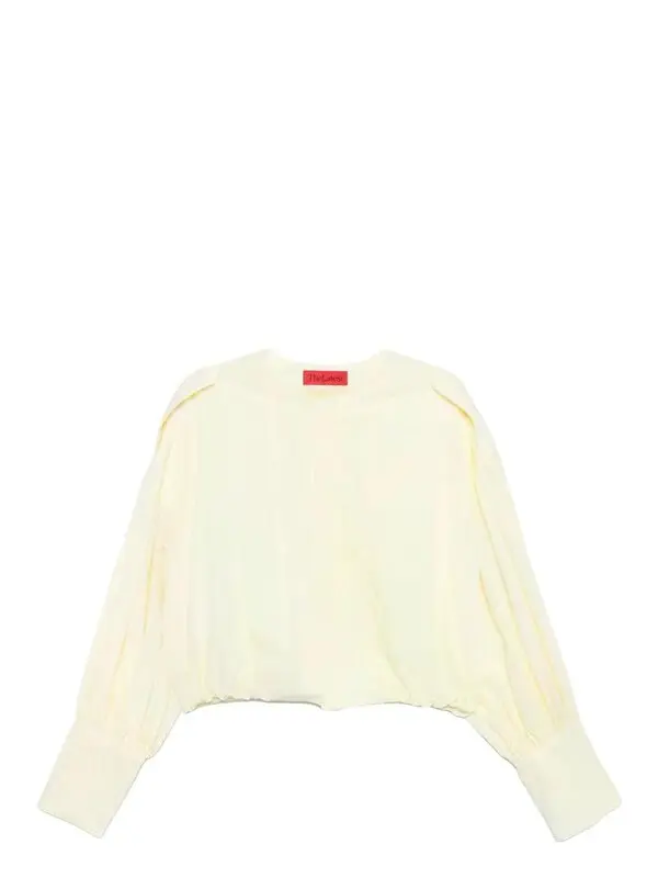 THELATEST Cropped Long-sleeve Top - Yellow