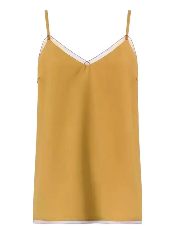 Fabiana Filippi V-neck Camisole Top - Yellow