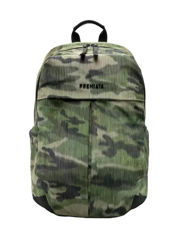 Premiata Camouflage Zip Backpack - Green