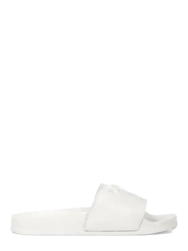 Pinko Logo-embossed Slides - White