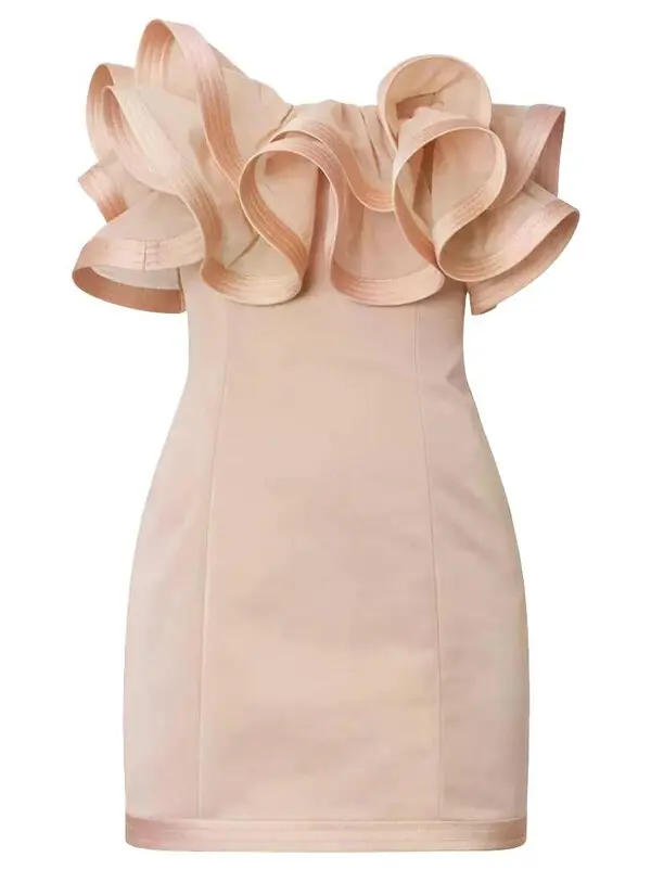 Elisabetta Franchi Ruffled Mini Dress - Pink