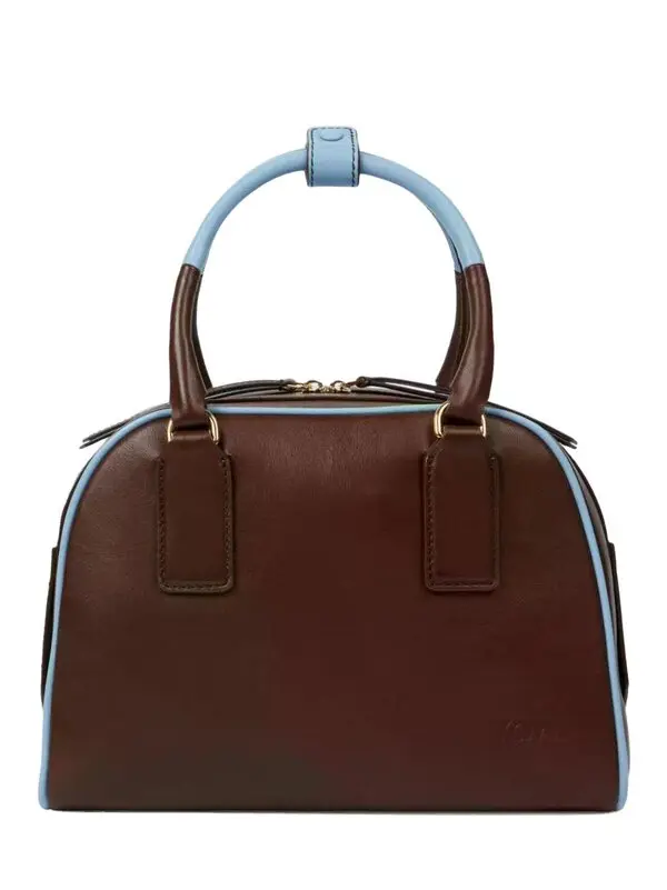 Paul Smith Piped Top Handle Satchel - Brown