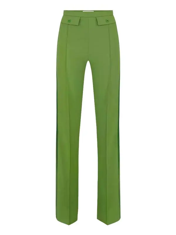 Elisabetta Franchi Flap Pockets Trousers - Green