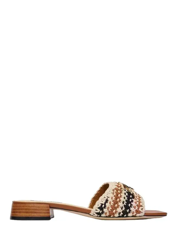 Karl Lagerfeld Petalo Ii Crochet Signia Slide - Neutrals