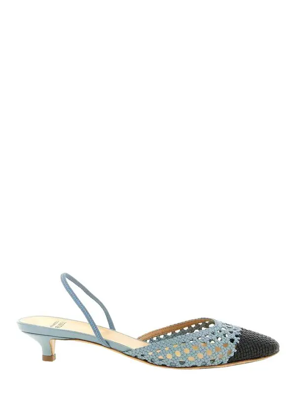 FRANCESCO RUSSO Slingback Heeled Pumps - Blue
