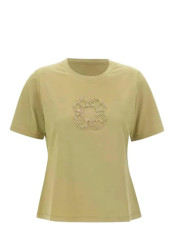 ELENA MIRO` Jewel Monogram T-shirt - Green
