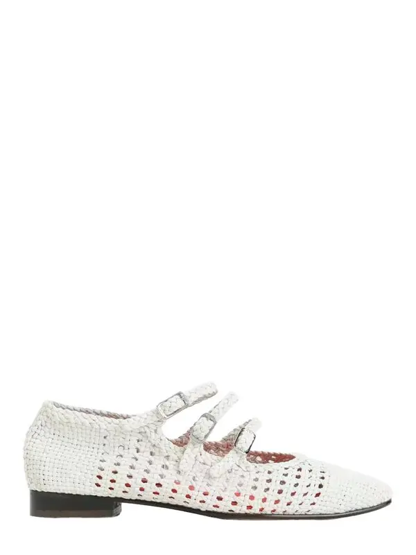 CAREL Ariana Strap Ballet Flats - White