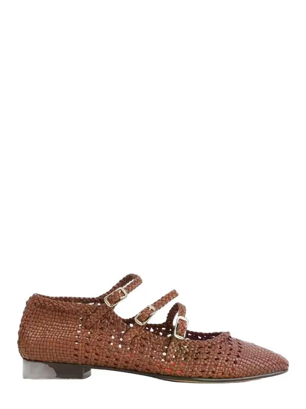 CAREL Ariana Strap Ballet Flats - Brown