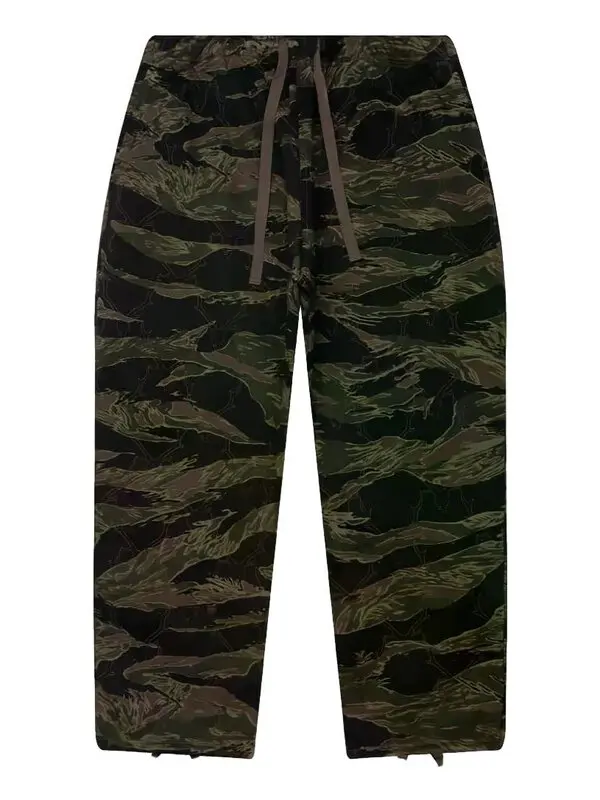 SOUTH2 WEST8 Skull-quilted Camouflage Trousers - Green