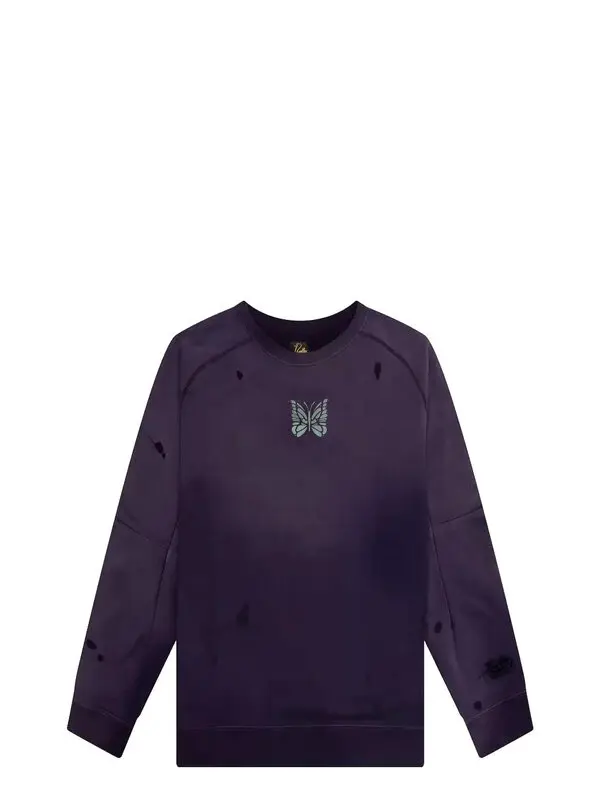 Needles Deconstructed Sweatshirt - Purple