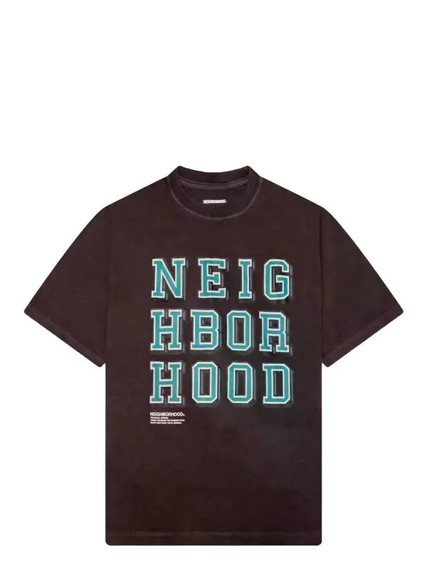 NEIGHBORHOOD Logo-print T-shirt - Brown