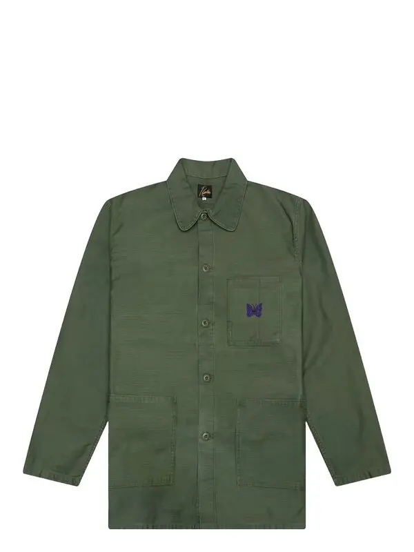 Needles Embroidered Overshirt - Green
