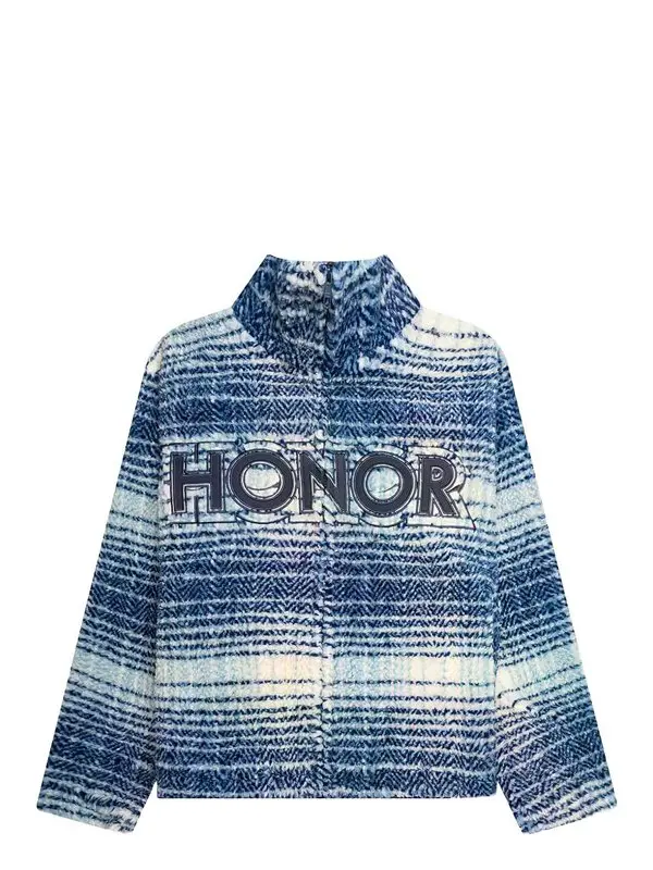 HONOR THE GIFT Plaid Zipped Jacket - Blue