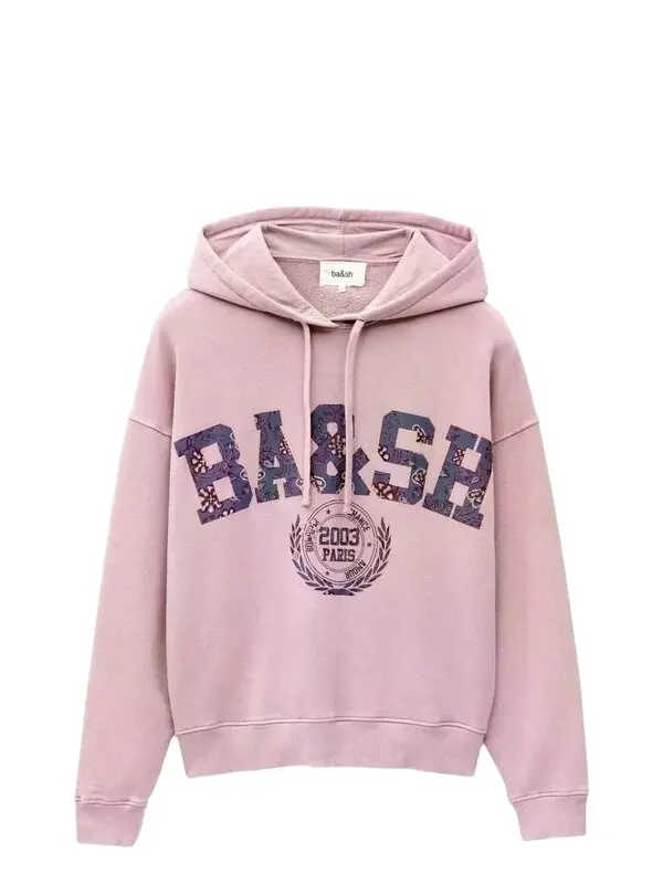 Ba&sh Long-sleeve Graphic Hoodie - Pink