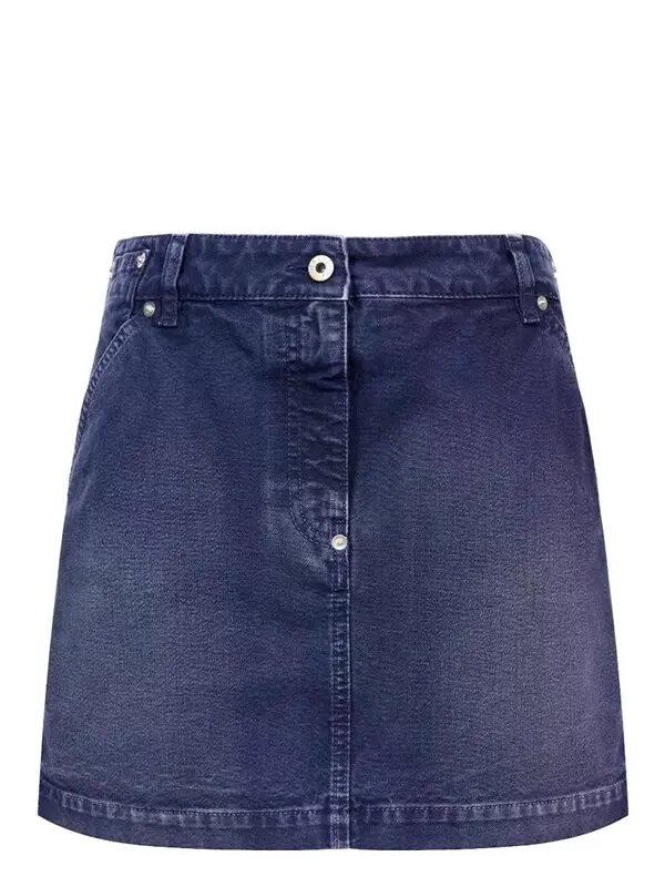 HALFBOY A-line Denim Skirt - Blue